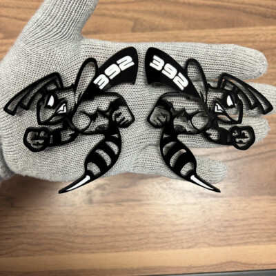 Hornet Badges Emblem Bee Alpha Big Sting White Eye for 392, Fender ...
