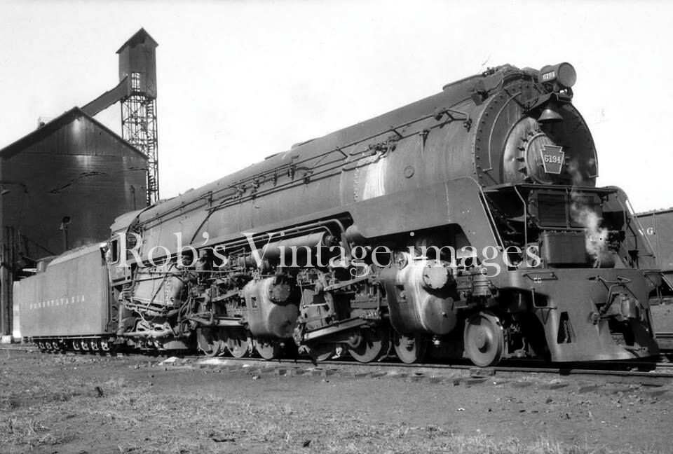 Pennsylvania Railroad photo 4-4-6-4 6191 Train Steam Locomotive 1940 ...