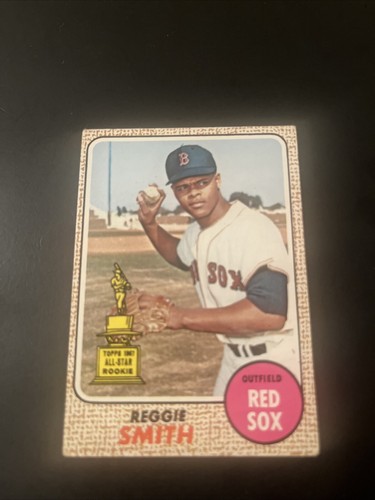 1968 Topps Reggie Smith Boston Red Sox Rookie Cup RC # 61 VG Free ...