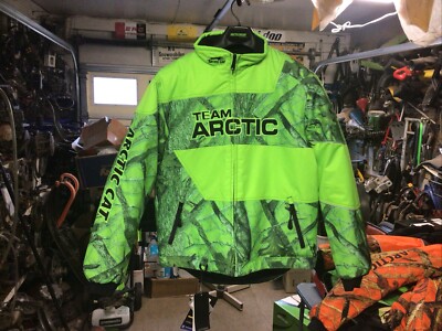 Team Arctic Cat CAMO Snowmobile Racing Jacket Size C16 Youth Green ...