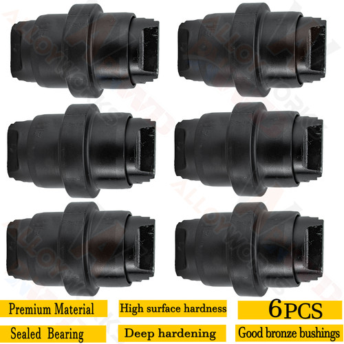 6x Lower Bottom Roller Track Roller Black for CASE CX36B Excavator ...