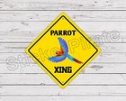 *Aluminum* Parrot Crossing Funny Metal Novelty Sign 12"x12" | eBay