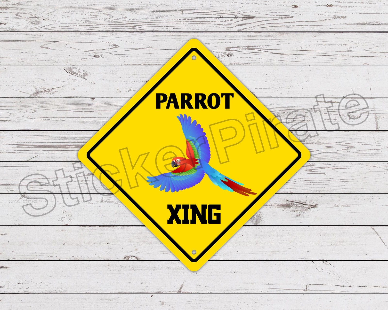 *Aluminum* Parrot Crossing Funny Metal Novelty Sign 12"x12" | eBay