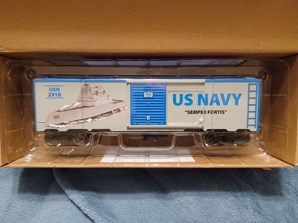 O Gauge Box Car - UNITED STATES NAVY - New Item - Never Ran - Free ...