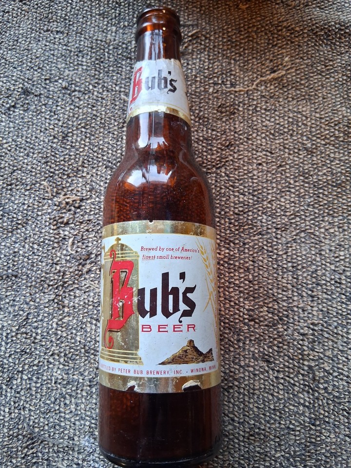 Vintage BUB'S BEER BOTTLE Winona, Minnesota Long Neck | eBay
