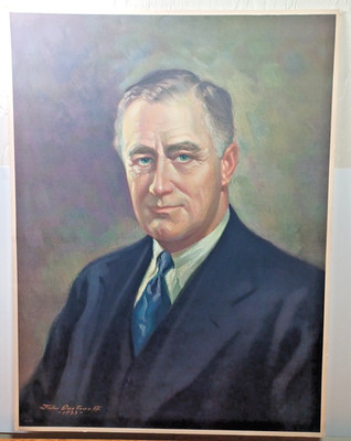 ORG Franklin D Roosevelt Print Portrait 12 X 16John Doctoroff 1933 By ...