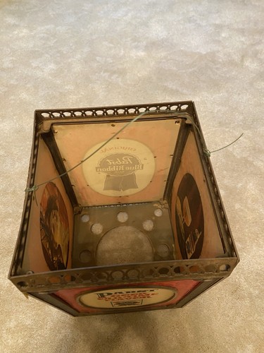 1960’s Pabst Blue Ribbon Beer Rotating Hanging 4 Sided Light Motion ...