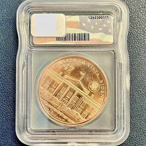 Donald Trump 1 oz 999 Fine Copper Round, Graded MS70, Trumpinator We’ll ...