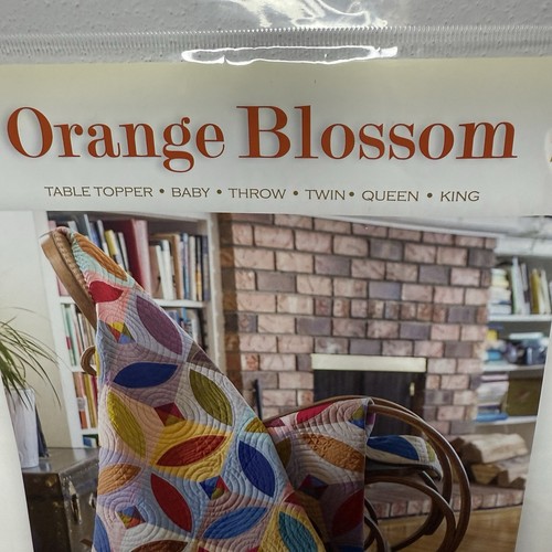 Plum Easy Orange Blossom Quilt Pattern and Stencil to Make Table Topper ...