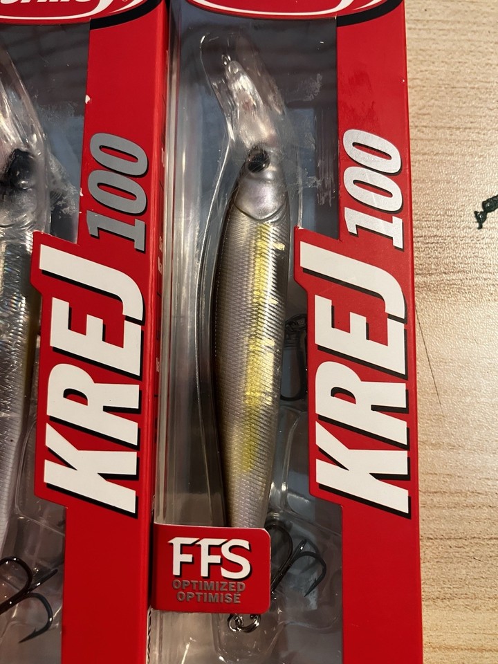 5 New Berkley Krej 100 Jerkbait - ASSORTED FFS Optimized Hard Baits In ...