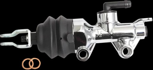 Drag Chrome Rear Brake Master Cylinder for Harley Softail Standard 107 ...