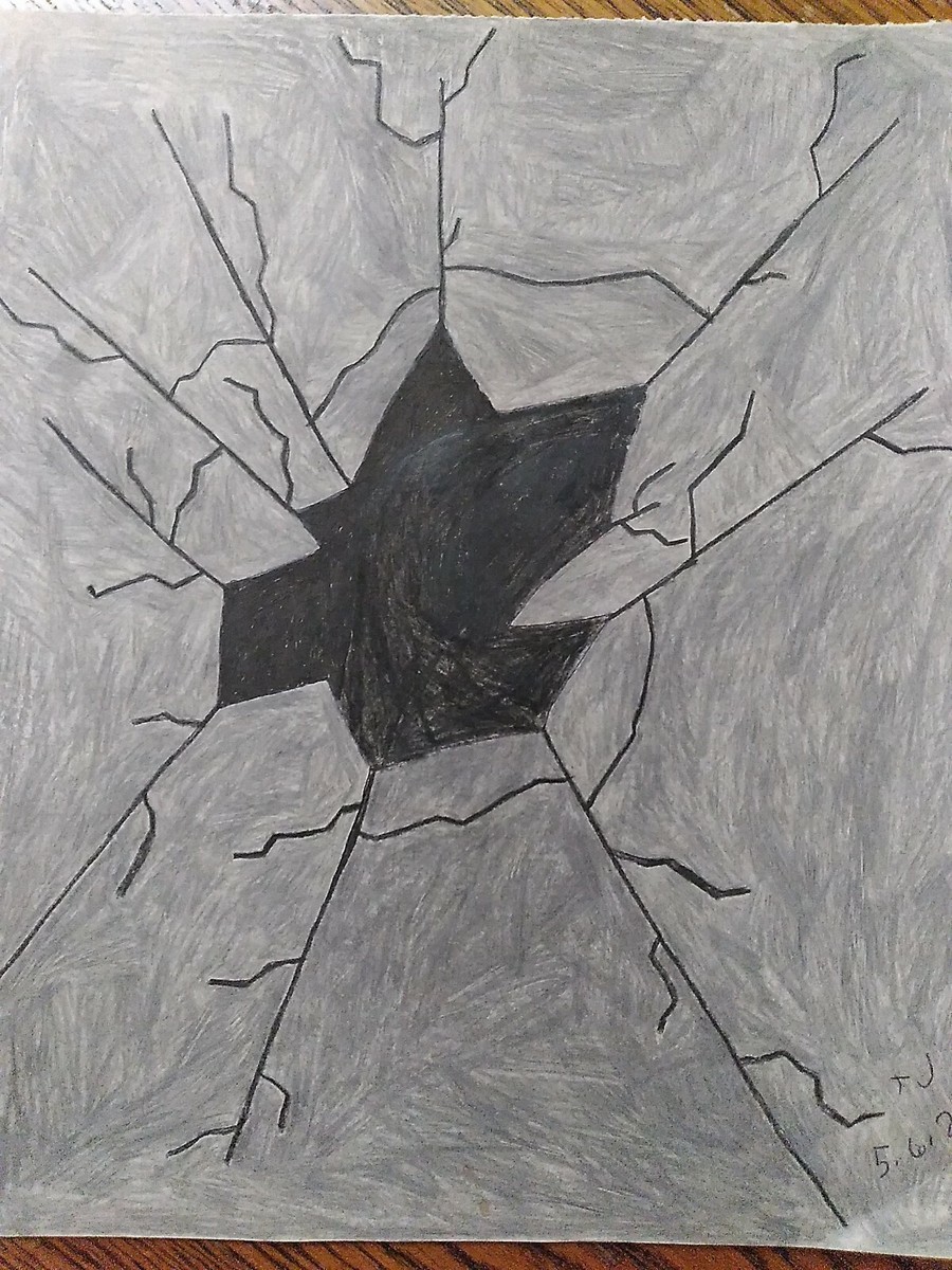 Broken Glass Drawings