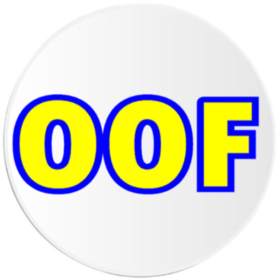 Oof - Circle Sticker Decal 3 Inch | eBay