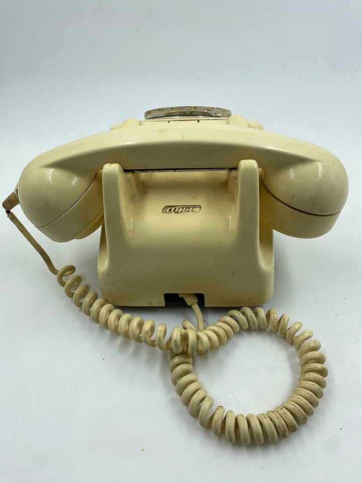 Vintage Original Cream Rotary Dial Telephone Retro Prop Home Telephone ...