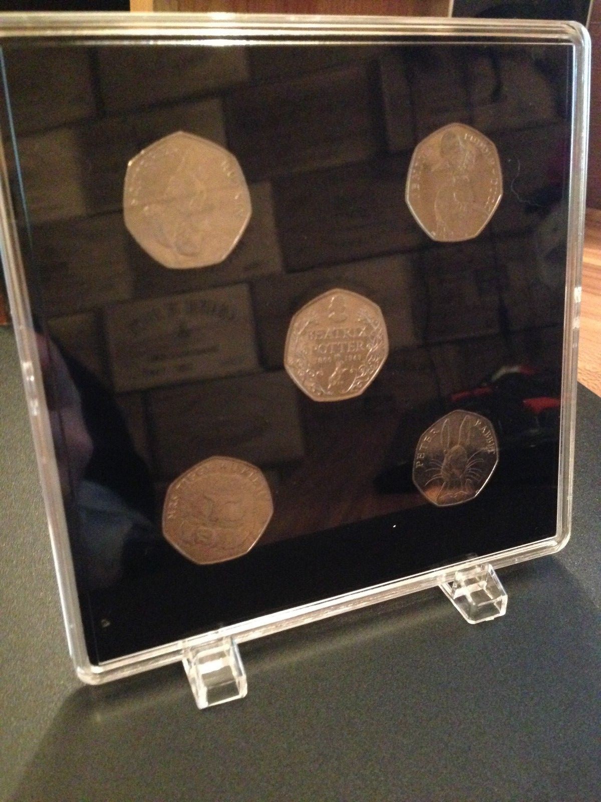 ACRYLIC COIN DISPLAY CASES FOR OLD 50p, NEW 50p,10p,1 pound,2 POUNDS ...