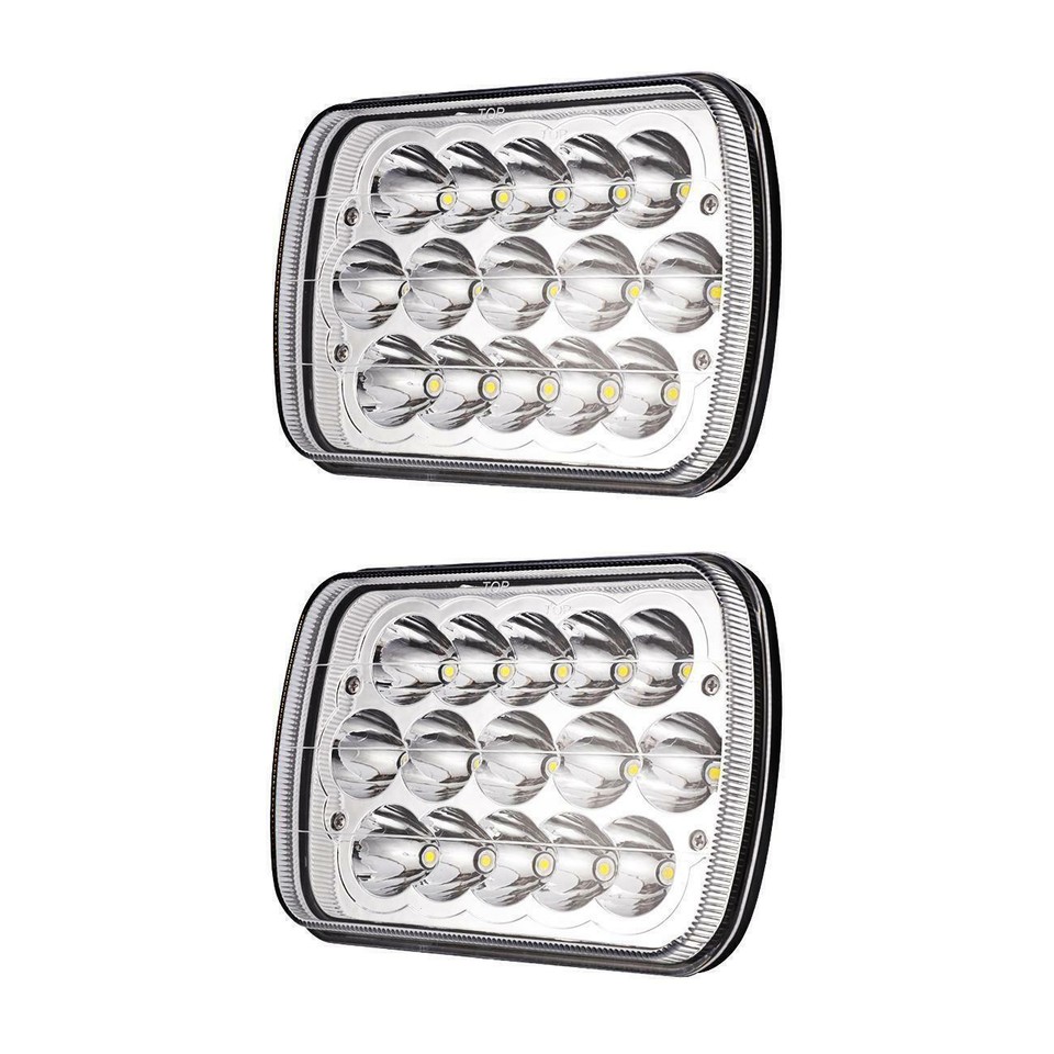 For Jeep Cherokee XJ 50" LED Light Bar &7x6" Headlights & 4" Pod ...