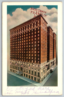 PA Benjamin Franklin City Young Old Philadelphia War Chrome Vintage ...