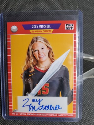 2024 Leaf Pro Set USC Trojans Beach Volleyball Auto #PA-ZM1 Zoey ...