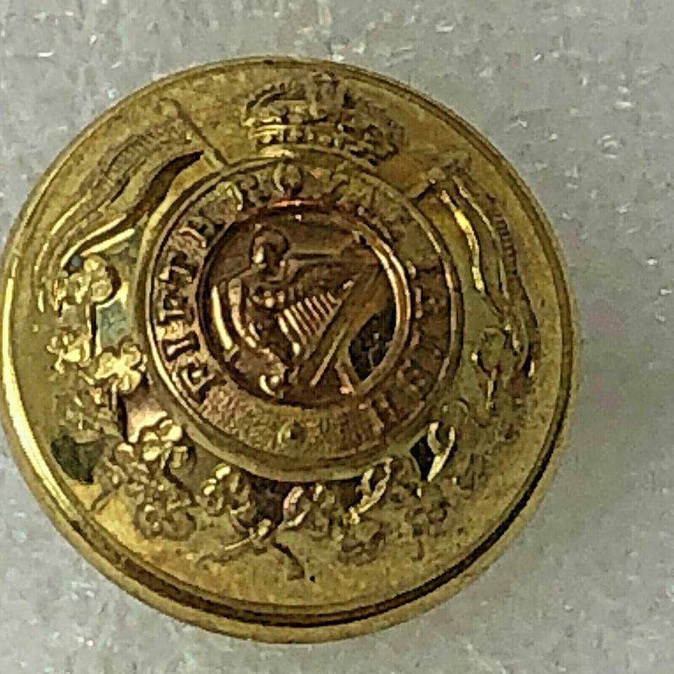 Boer War Era Edwardian 5th Royal Irish Lancers Gilt Officers Button 19 ...