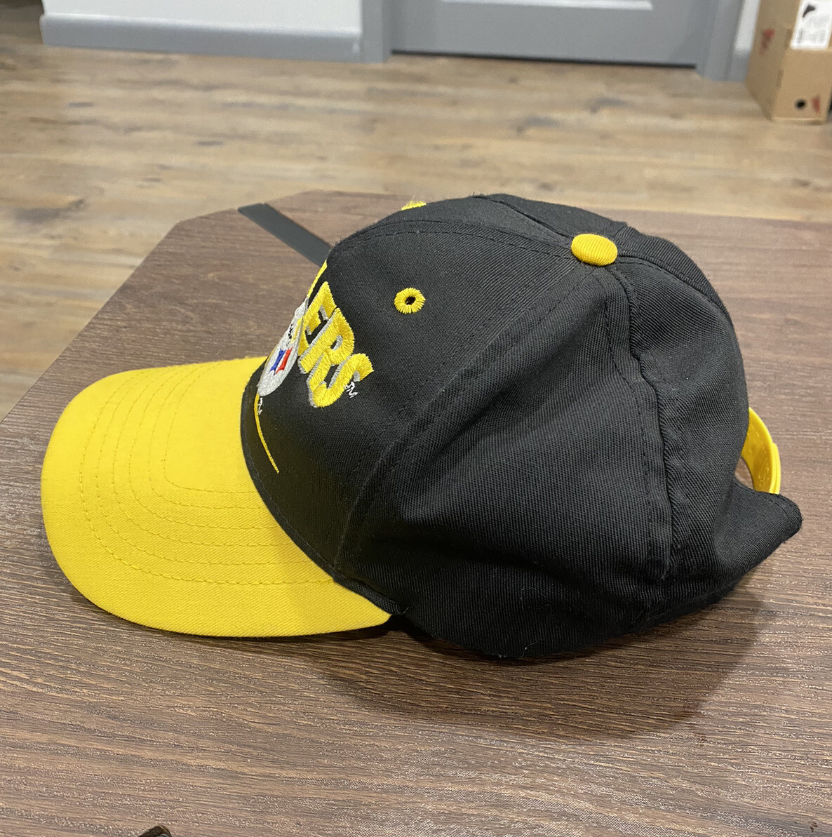Pittsburgh Steelers Logo Athletic Eastport Snapback Hat Vintage 90s cap ...