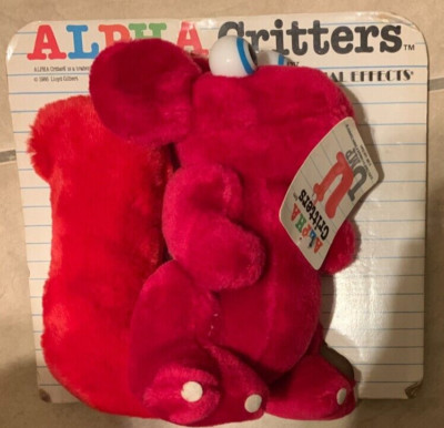 Vintage Alpha Critters Plush Letter U UMP Stuffed Animal 1986 NEW w ...