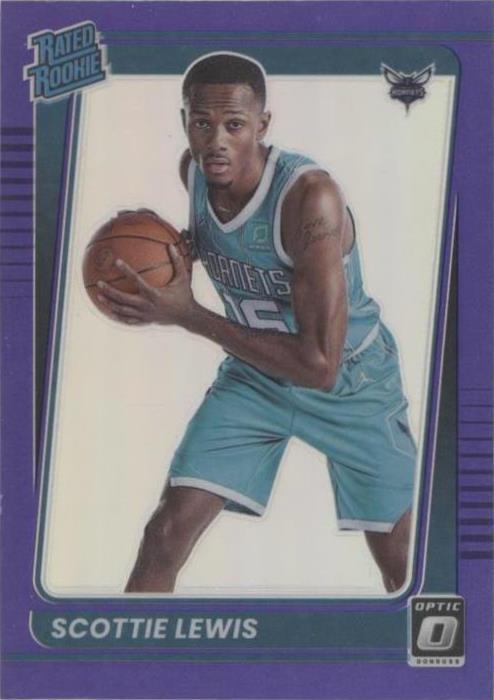 2021-22 Panini Donruss Optic - Rated Rookie Scottie Lewis #196 Purple ...