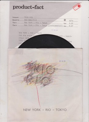 7" Trio Rio / New York Rio Tokyo | eBay