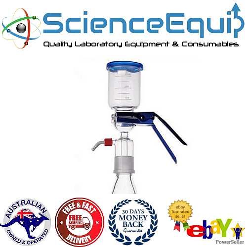 Microanalysis Vacuum Filter Holder & support, PREMIUM BOROSILICATE ...