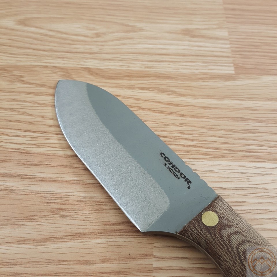 Condor Toki Fixed Knife 4.5" 1075HC Carbon Steel Blade Canvas Micarta ...