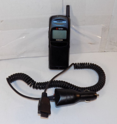 Vintage Samsung SCH-1900 Portable PCS Phone with Car Charger Movie Prop ...