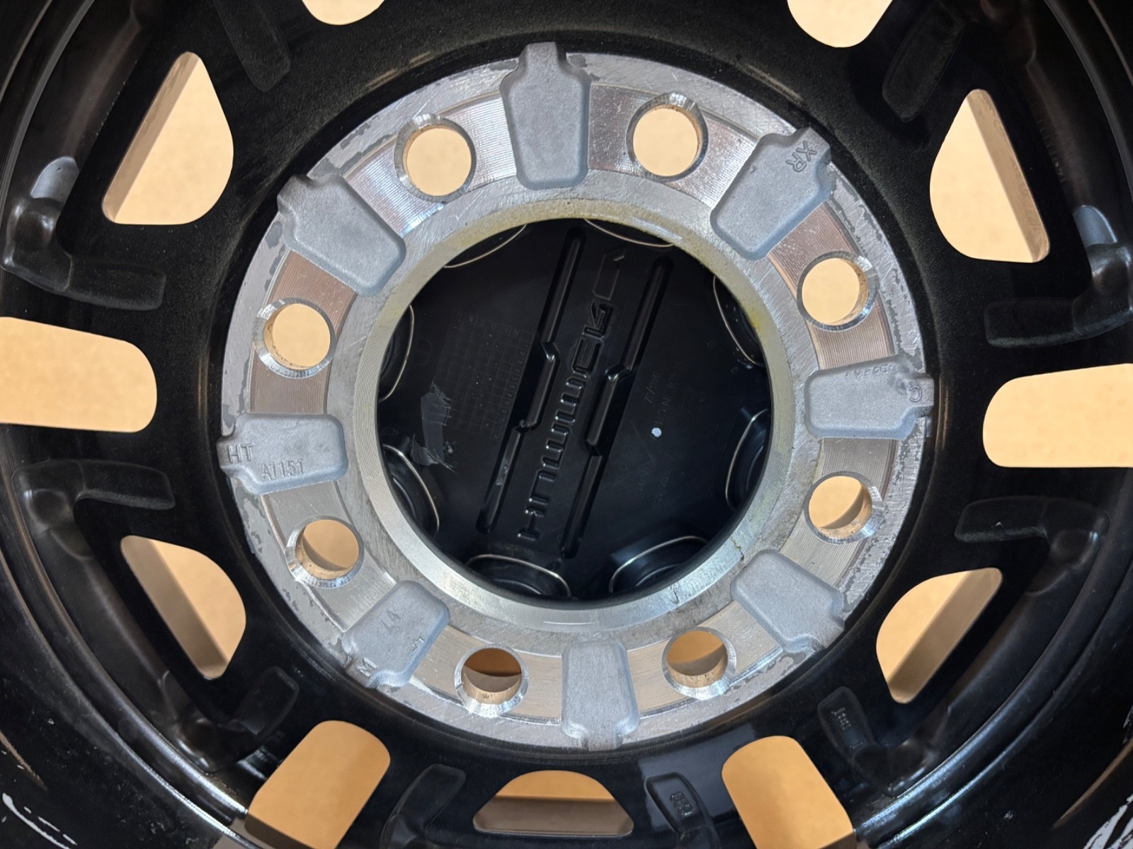 TAKE OFF OEM 18X9" GMC HUMMER EV WHEEL MACHINED BLACK SET OF 4 84806059