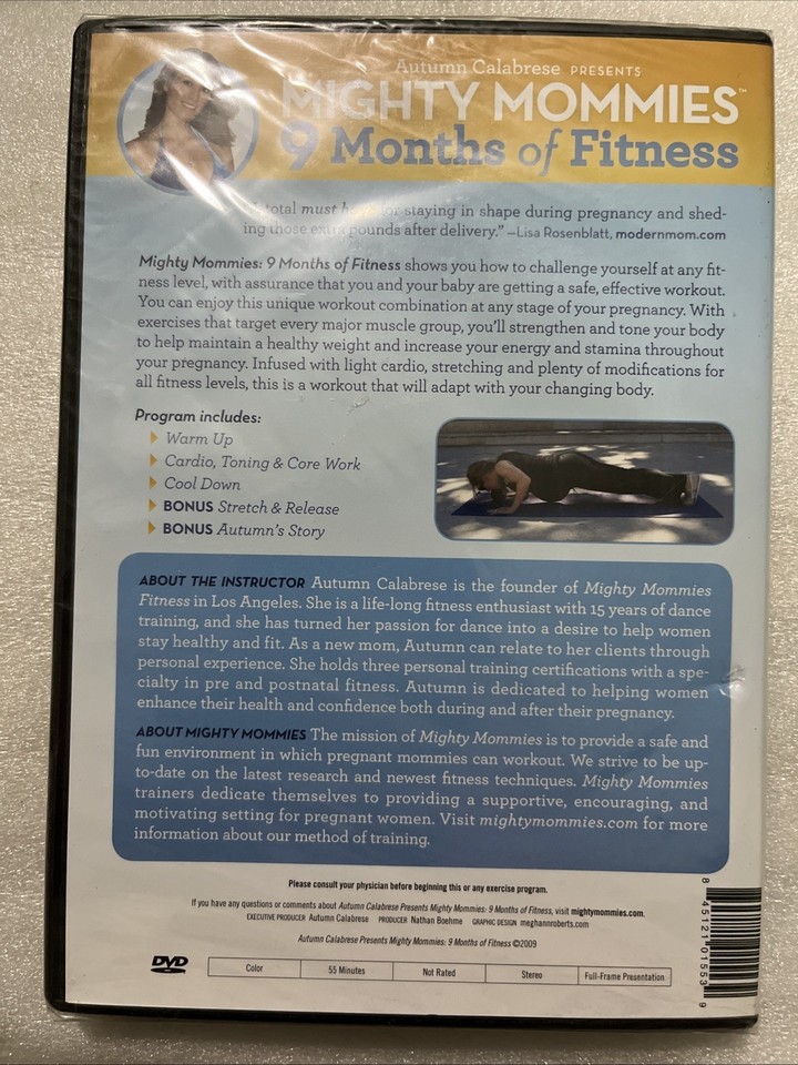 Mighty Mommies - 9 Months Fitness (DVD, Fullscreen) NEW SEALED Autumn ...