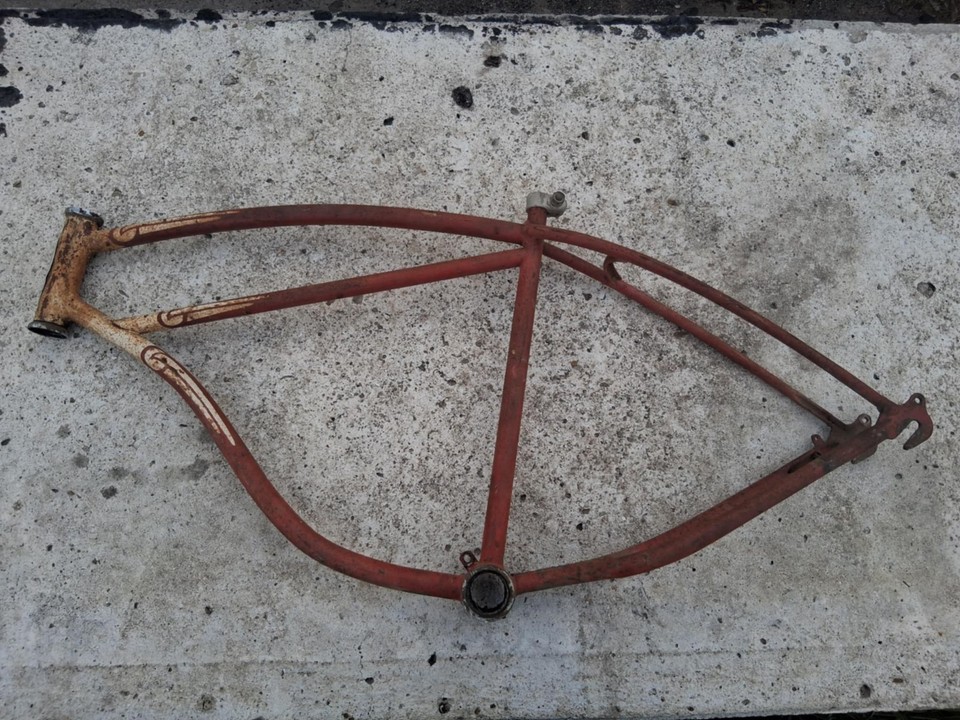1956 26 Inch Schwinn Spitfire Straight Bar Bicycle Frame | eBay