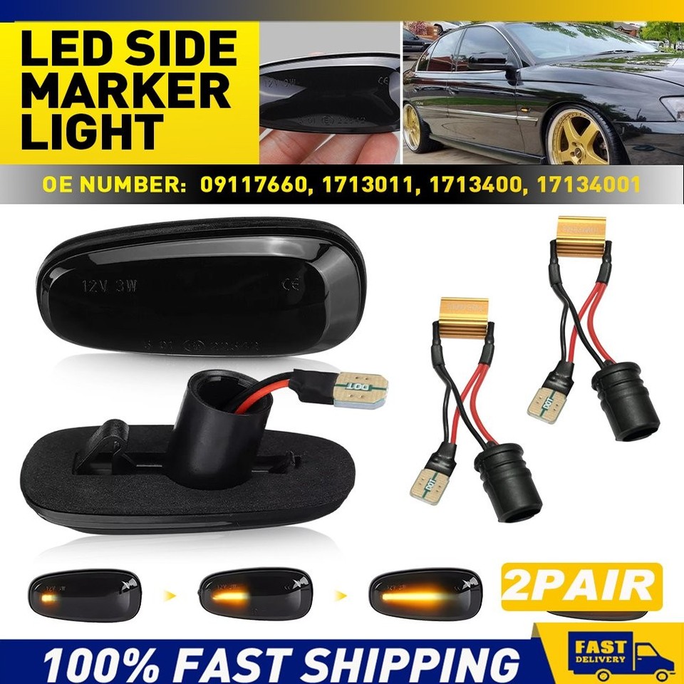 INDICATORS 2PAIR Fit VY VZ COMMODORE FLASHERS BLINKERS REPEATERS LIGHTS ...