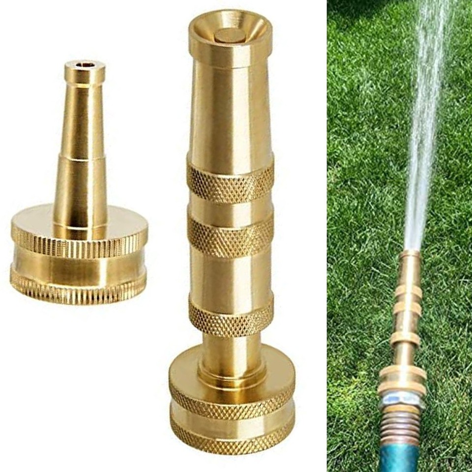 Easily Attach this Adjustable Brass Sprayer to Any Standard Garden Hose ...