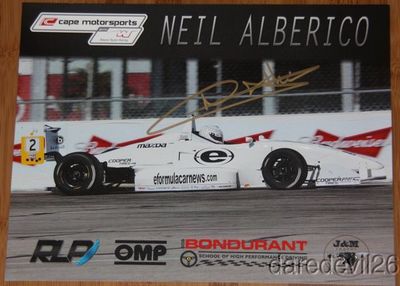 2013 Neil Alberico signed Cape Motorsports Mazda USF2000 postcard | eBay