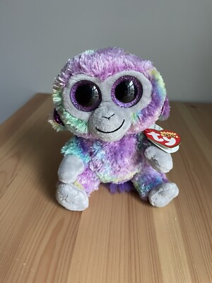 TY Beanie Boos ZURI the Colorful Monkey (6 Inch) Plush Stuffed Animal ...