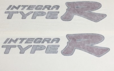 Genuine OEM Honda INTEGRA DC5 TYPE R side Decal Black outline PAIR | eBay