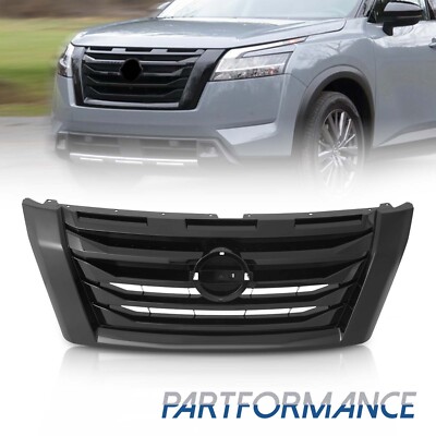 For 2022-2023 NISSAN PATHFINDER FRONT BUMPER UPPER GRILL GRILLE BLACK ...