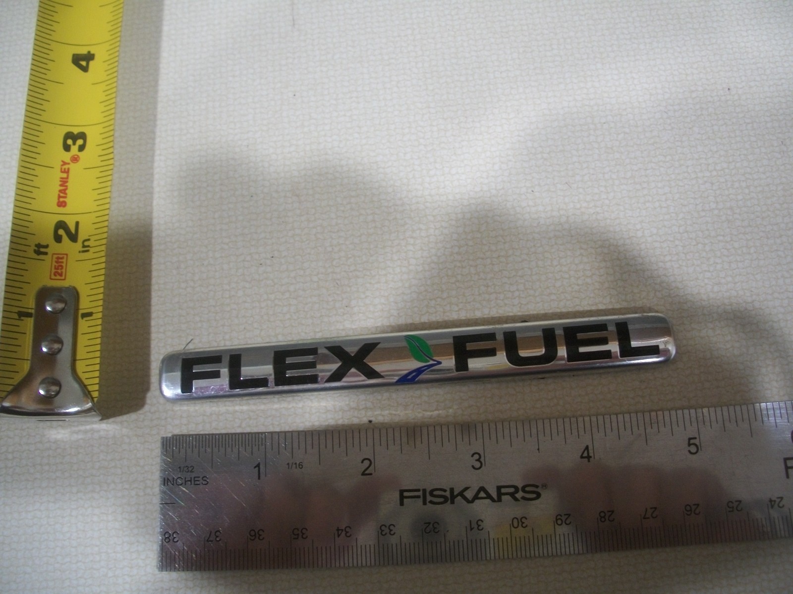 FORD FLEX FUEL GREEN BLUE EMBLEM SYMBOL LOGO CHROME BADGE OEM USED | eBay