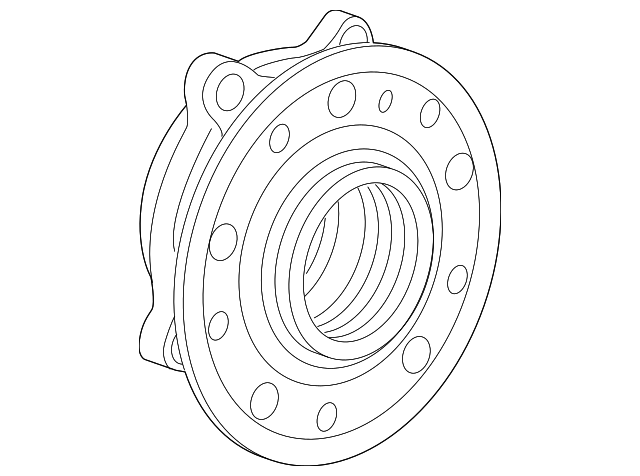 Genuine OEM Front Wheel Bearing and Hub Assembly for MERCEDES ...