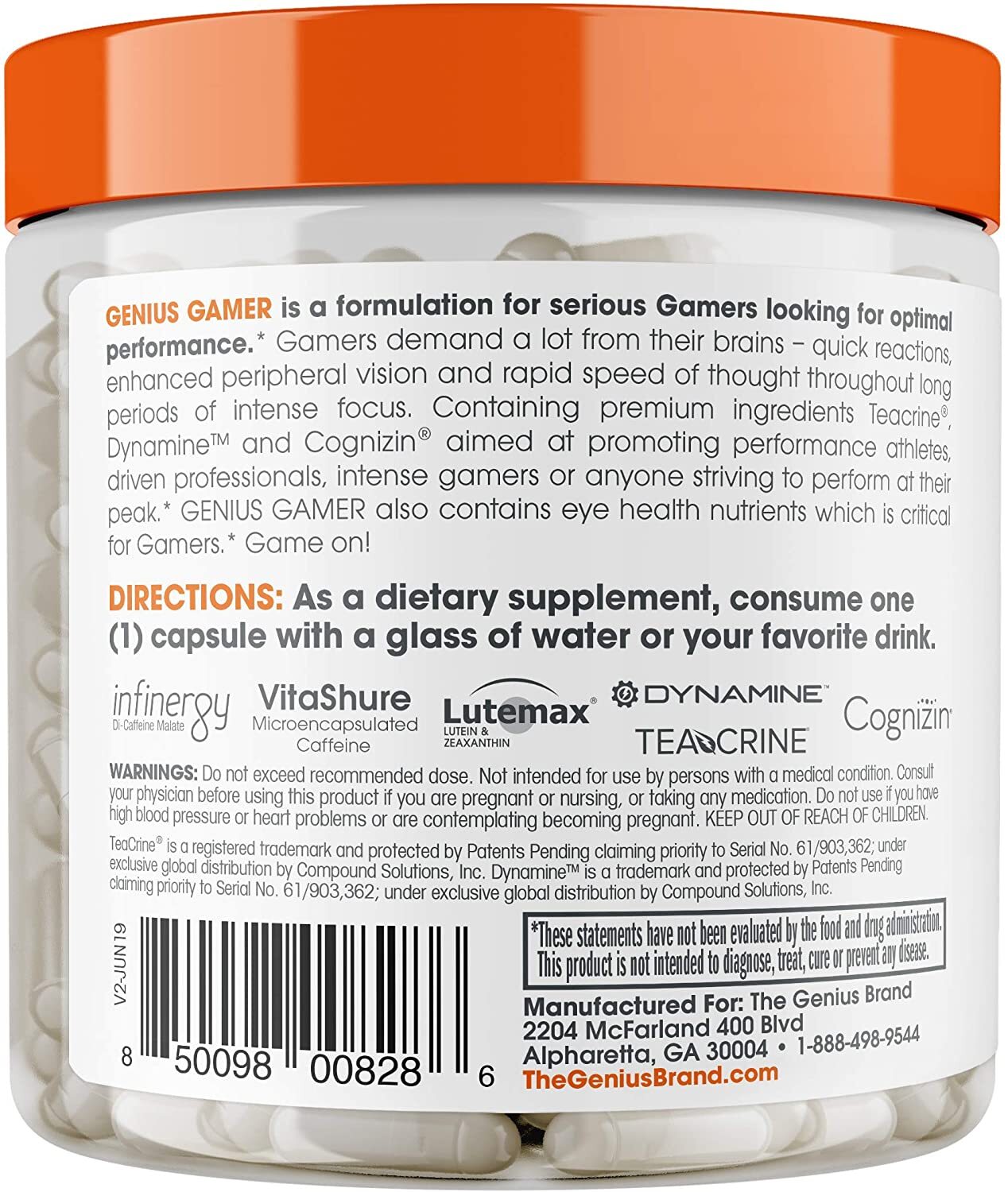 Genius Gamer Veggie Capsules, 80 count | eBay