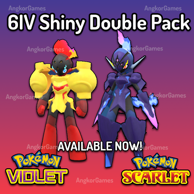 Shiny Ceruledge And Armarouge 6IV Pokemon Scarlet & Violet | Fast ...