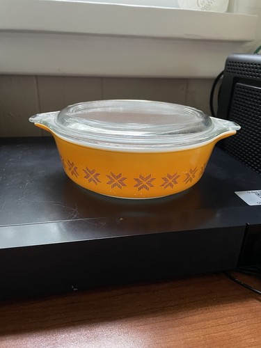 Vintage Pyrex 471-1 Pt Town & Country Orange Brown With Glass Lid~L@@K ...