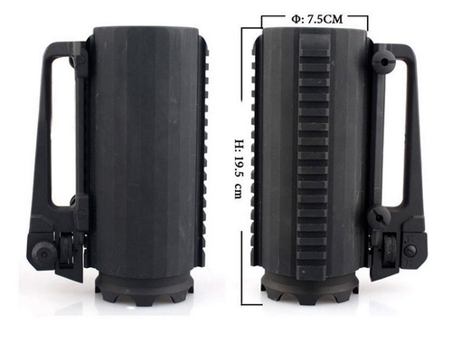 Black Tactical Battle Mug Detachable Carry Military Rail Mug Cup ...