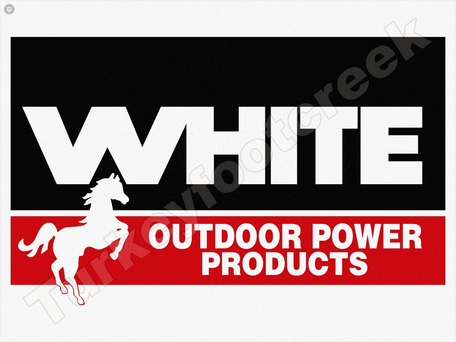 White Outdoor Power Products 9" x 12" Metal Sign | eBay