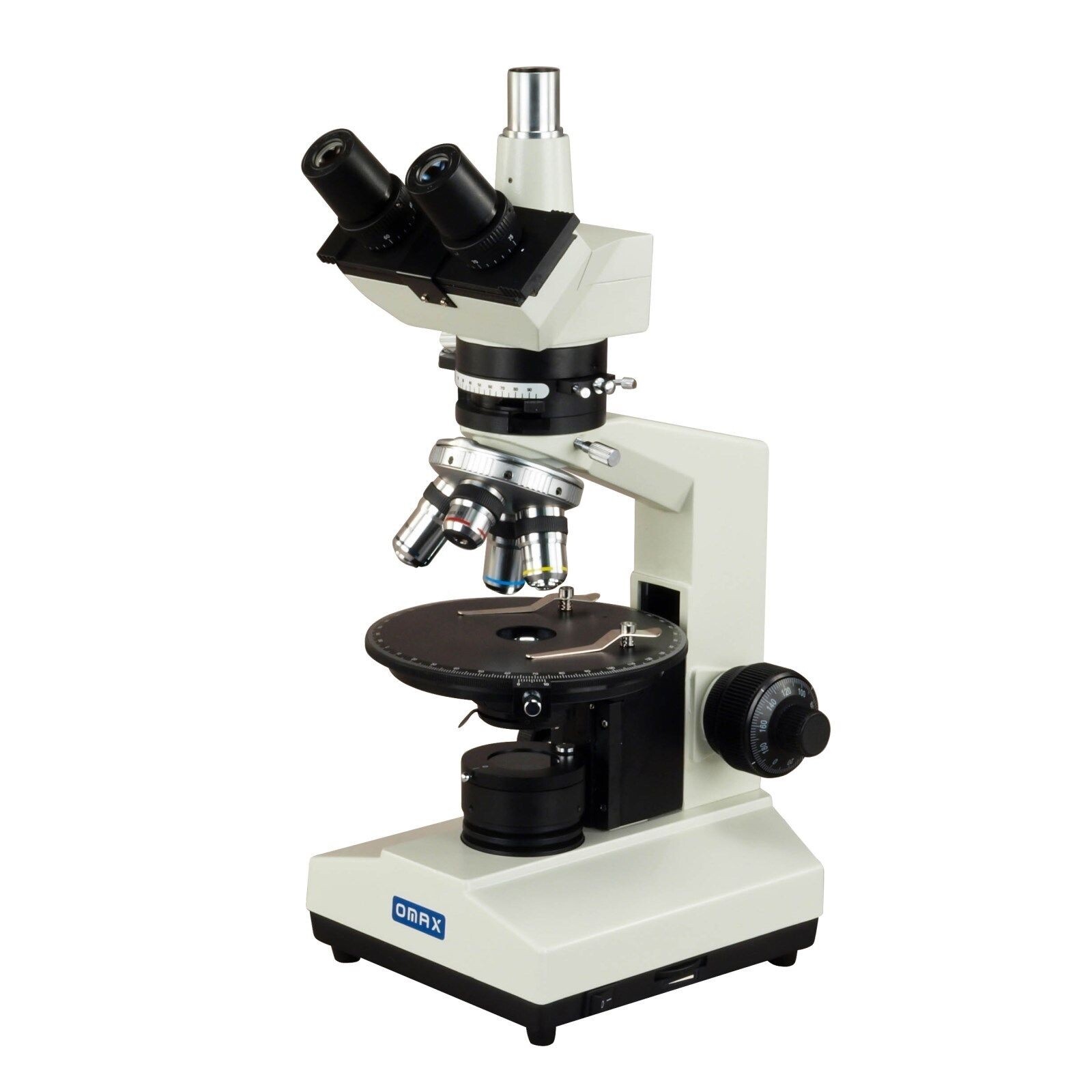OMAX 40-600X 5MP Touchpad Trinocular Polarizing Microscope for Asbestos ...