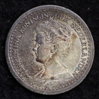 1918 NETHERLANDS 10 TEN CENT COIN B546 KR | eBay