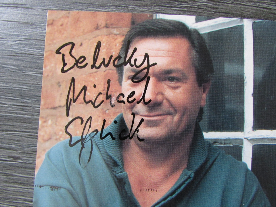 Michael Elphick Boon Actor Original Hand Signed Central TV Photo Card ...