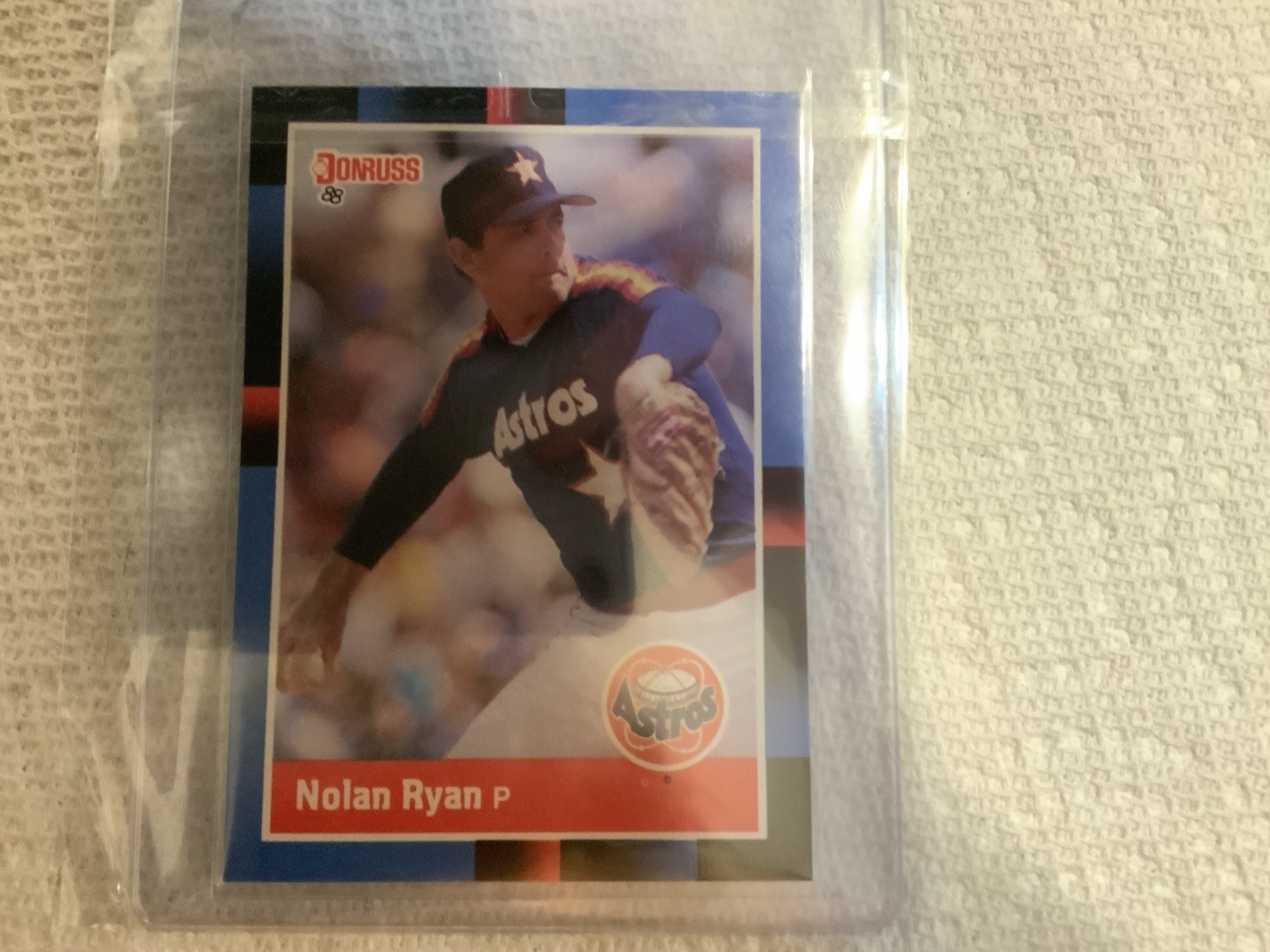1988 Donruss Nolan Ryan #61 Rare Circle By Astros Symbol On Bottom Of ...